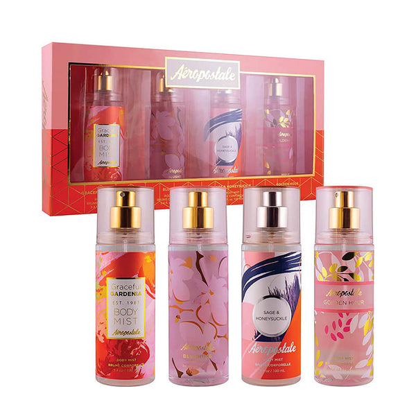 Aeropostale For Her Body Mist Collection 4pc Set 100ml (L) - PriceRiteMart
