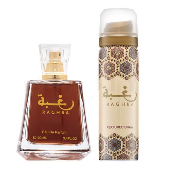 Lattafa Perfumes Raghba 2pc Set 100ml EDP (Unisex) - PriceRiteMart